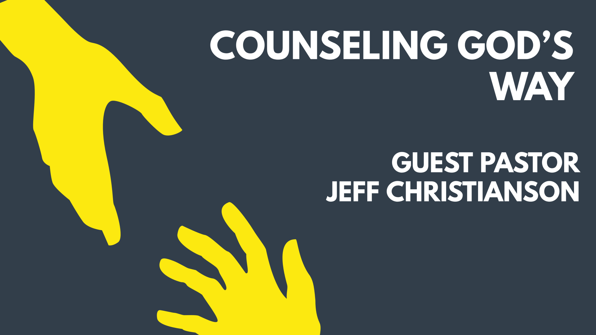 Counseling God's Way - U Turn For Christ